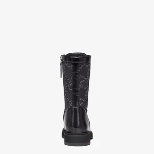 Fendi Logo-debossed Combat Boots