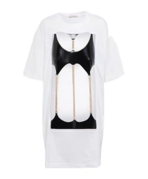 CHRISTOPHER KANE Embellished Cotton T-shirt - Black