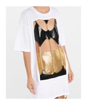 CHRISTOPHER KANE Embellished Cotton T-shirt - Black
