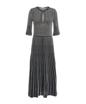 Stella McCartney Knit Midi Dress - Black