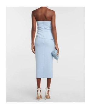 SAFIYAA LONDON Delani Peplum Midi Dress