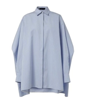 Proenza Schouler Isla Striped Cotton And Silk Minidress - Gray