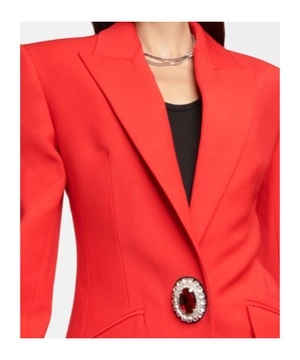 David Koma Embellished Virgin Wool Blazer