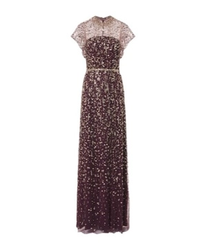 Jenny Packham Sequined Gown - Red