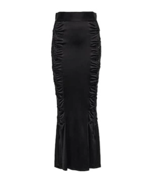 Galvan Vertebrae Cutout Midi Skirt - Black