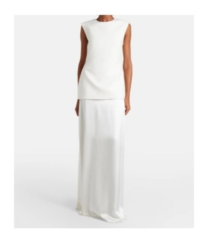 RÓHE Silk-trimmed Wool-blend Gown