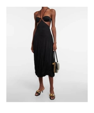 Stella McCartney Cutout Halterneck Midi Dress