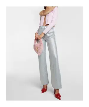 FRAME Embellished High-rise Jeans