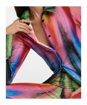 Attico Elton Printed Shirt Dress