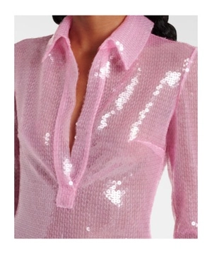 David Koma Sequined Polo Dress