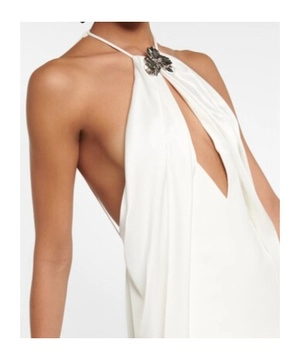 David Koma Halterneck Midi Dress