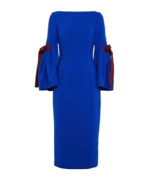 ROKSANDA Calispi Crêpe Midi Dress - Blue