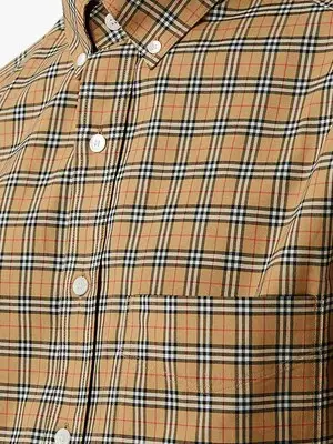 Burberry Small Plaid Cotton Shirt