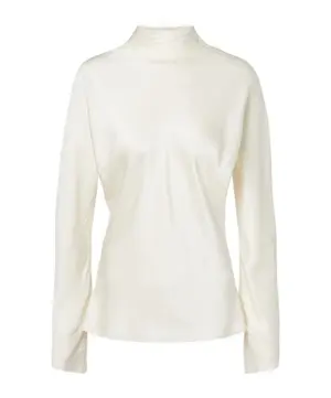 RÓHE Satin Top - White