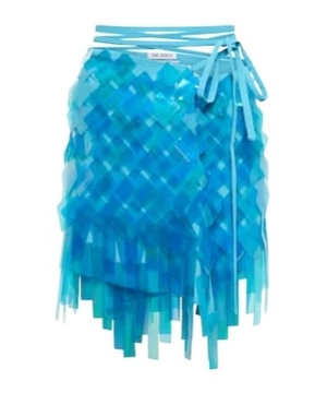 Attico Embellished Miniskirt - Blue