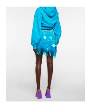 Attico Embellished Miniskirt
