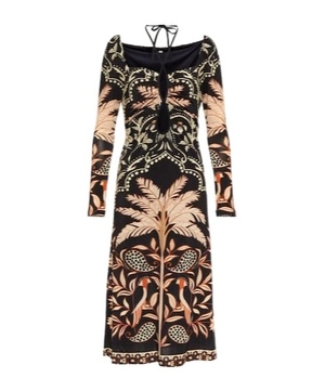 Johanna Ortiz Fables Of The Night Midi Dress - Black