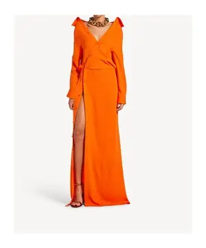 Balenciaga Off-shoulder Maxi Dress