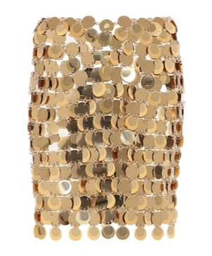 Rabanne Chainmail Miniskirt - Nude