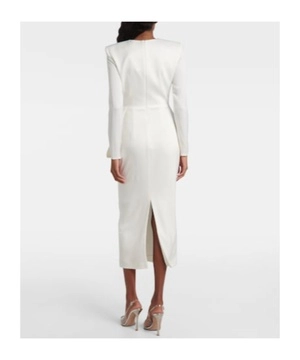 Alex Perry Bow-detail Crepe Satin Gown