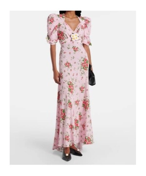 RODARTE Floral Silk Cocktail Dress