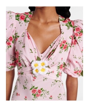 RODARTE Floral Silk Cocktail Dress