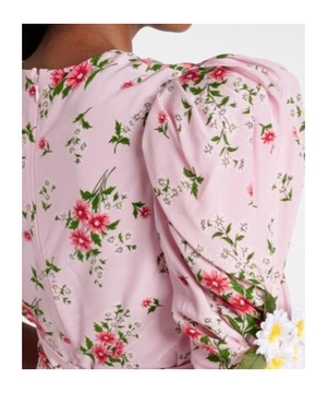 RODARTE Floral Silk Cocktail Dress
