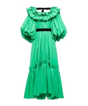 ROKSANDA Zahara Pleated Cotton Maxi Dress