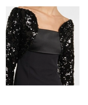 SAFIYAA LONDON Liza Sequined Crêpe Gown