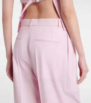 Wardrobe.NYC Pleated Tapered Track Pants