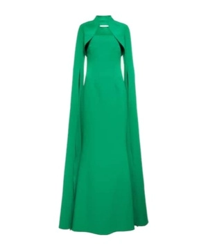 SAFIYAA LONDON Crepe Gown - Green