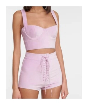 Alex Perry Cole Corduroy Bustier Top