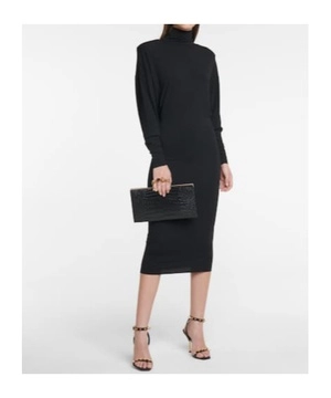 Alexandre Vauthier Stretch-jersey Turtleneck Midi Dress