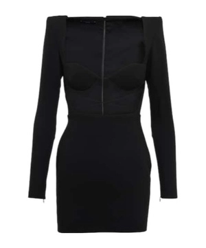 Alex Perry Parks Cutout Crêpe Minidress - Black