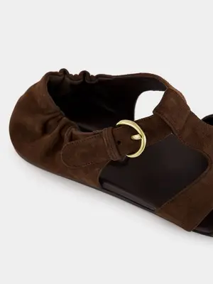 Miu Miu Round-toe Flat Sandals