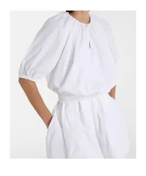 PATOU Gathered Cotton Top