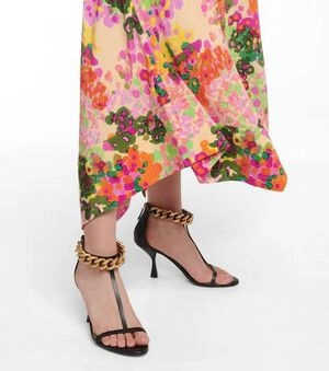 Stella McCartney Naya Floral Silk Midi Skirt