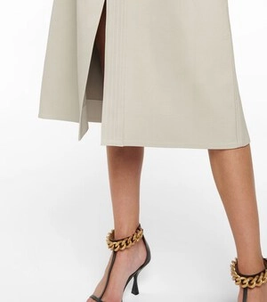 Stella McCartney Faux Leather Midi Skirt