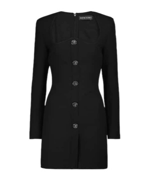 David Koma Wool Minidress - Black