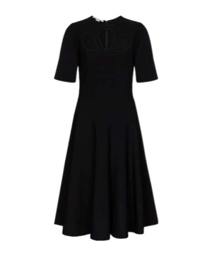 Stella McCartney Cutout Knit Midi Dress - Black