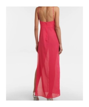 NENSI DOJAKA Cutout Halterneck Maxi Dress