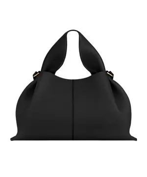 Polene Top Handle Shoulder Bag - Black