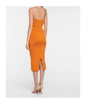 Galvan Thalia Ribbed-knit Midi Dress