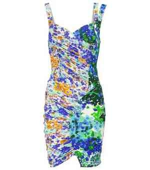 Stella McCartney Maeve Printed Minidress - Blue