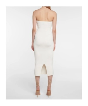 Galvan Thalia Strapless Midi Dress
