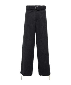 JIL SANDER Virgin Wool Wide-leg Pants