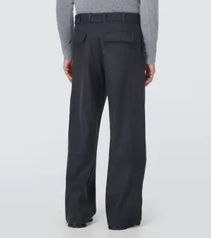 JIL SANDER Virgin Wool Wide-leg Pants
