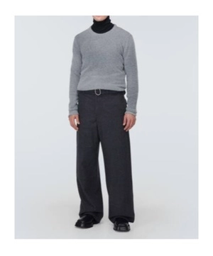 JIL SANDER Virgin Wool Wide-leg Pants