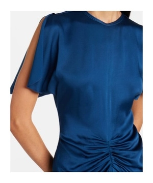 Victoria Beckham Isabella Gathered Satin Gown