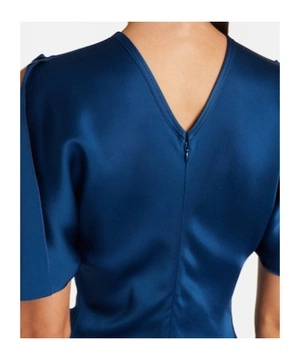 Victoria Beckham Isabella Gathered Satin Gown